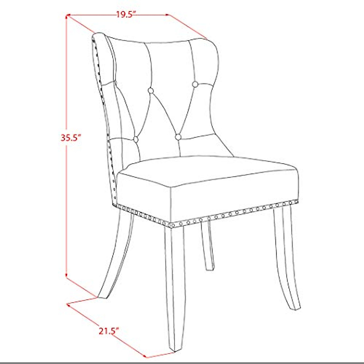 East West Furniture ESSI3-MAH-35 3 Piece Modern Dining Table Set Contains a Round Wooden Table with Pedestal and 2 Doeskin Linen Fabric Upholstered Chairs, 30x30 Inch, Mahogany