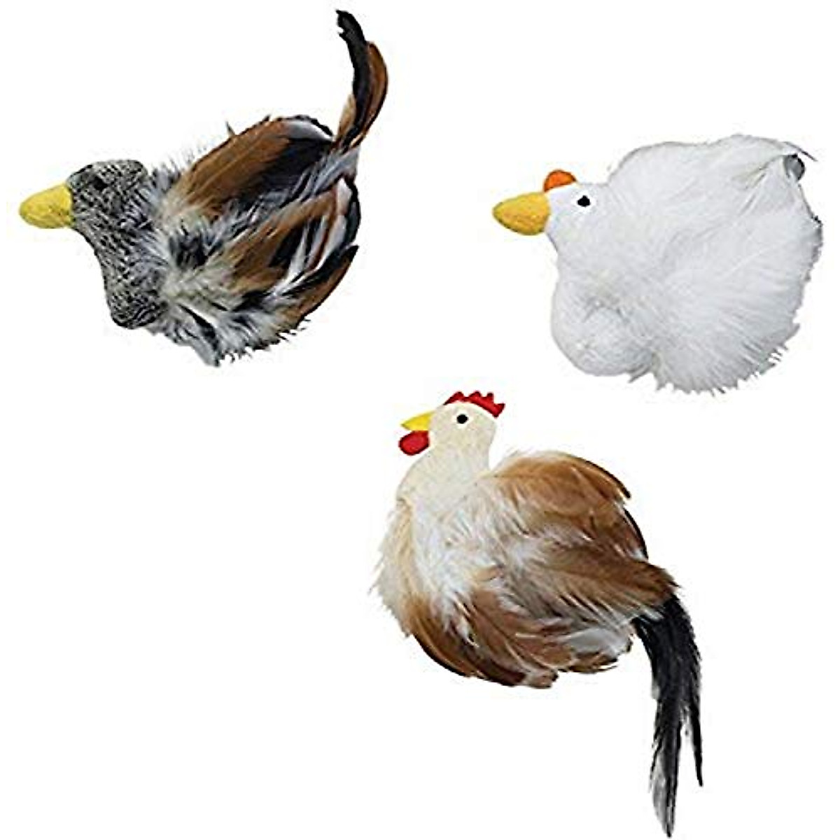 Ethical Pet Products (Spot) CSO2829 Feather Birds Catnip Toy for Cats, Assorted (773402)