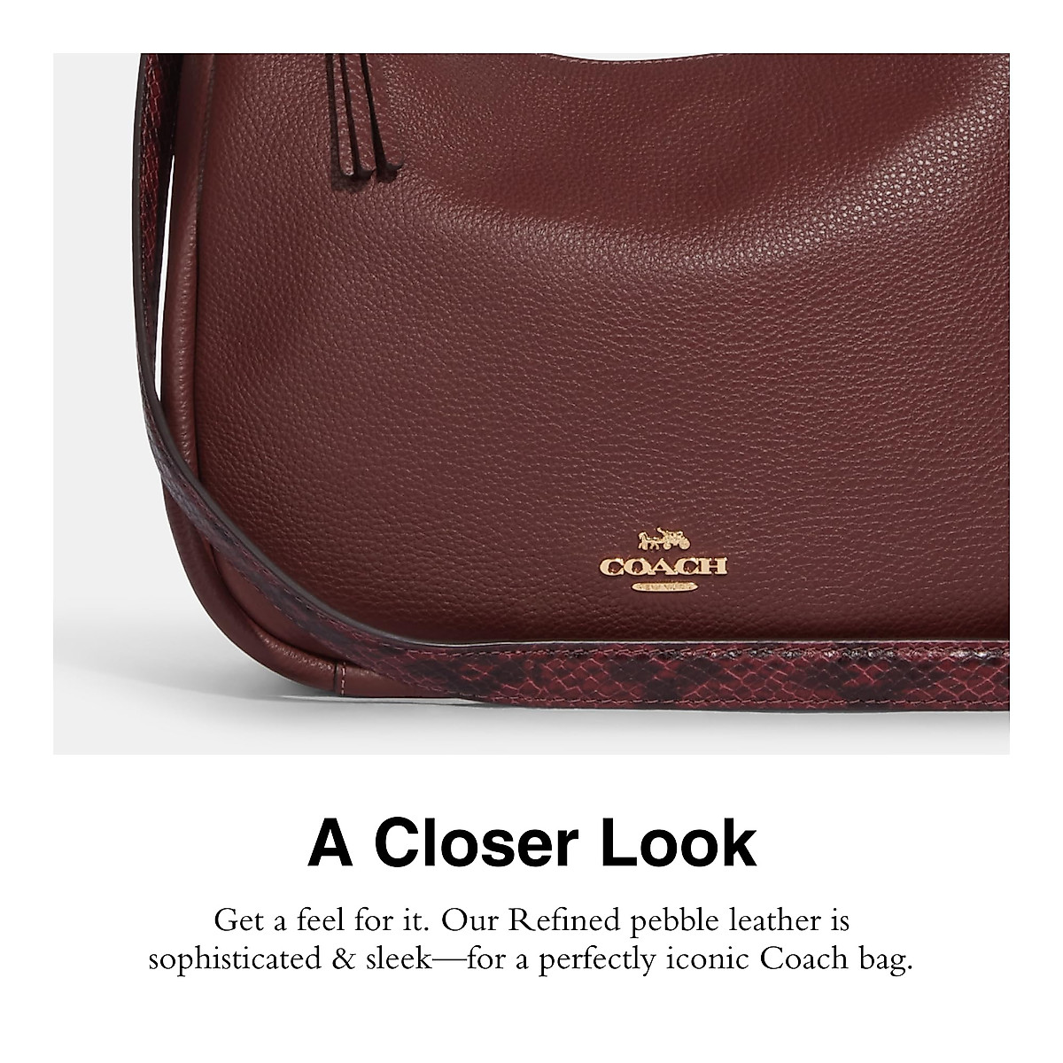 COACH Jules Hobo Shoulder Bag, Wine Multi