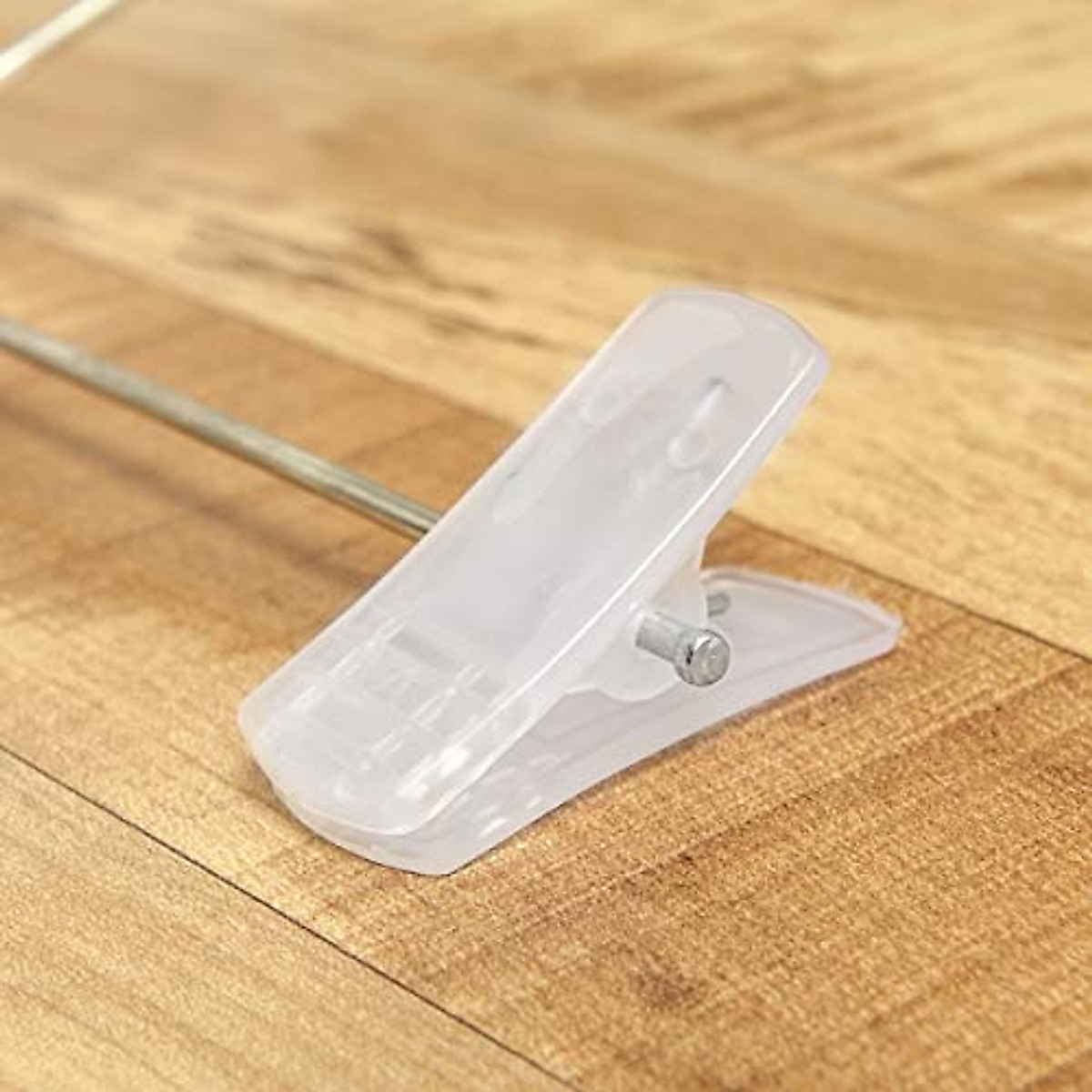 Plastic Pants Hangers Adjustable Clips Non Slip Space Saving Slim Skirt Hangers 10P White TPAG52435