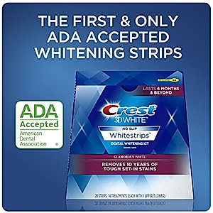 Crest 3D White Luxe Whitestrip Teeth Whitening Kit, Glamorous White, 14 Treatments( Each with 1 Upper/ 1 Lower), 28 Strips