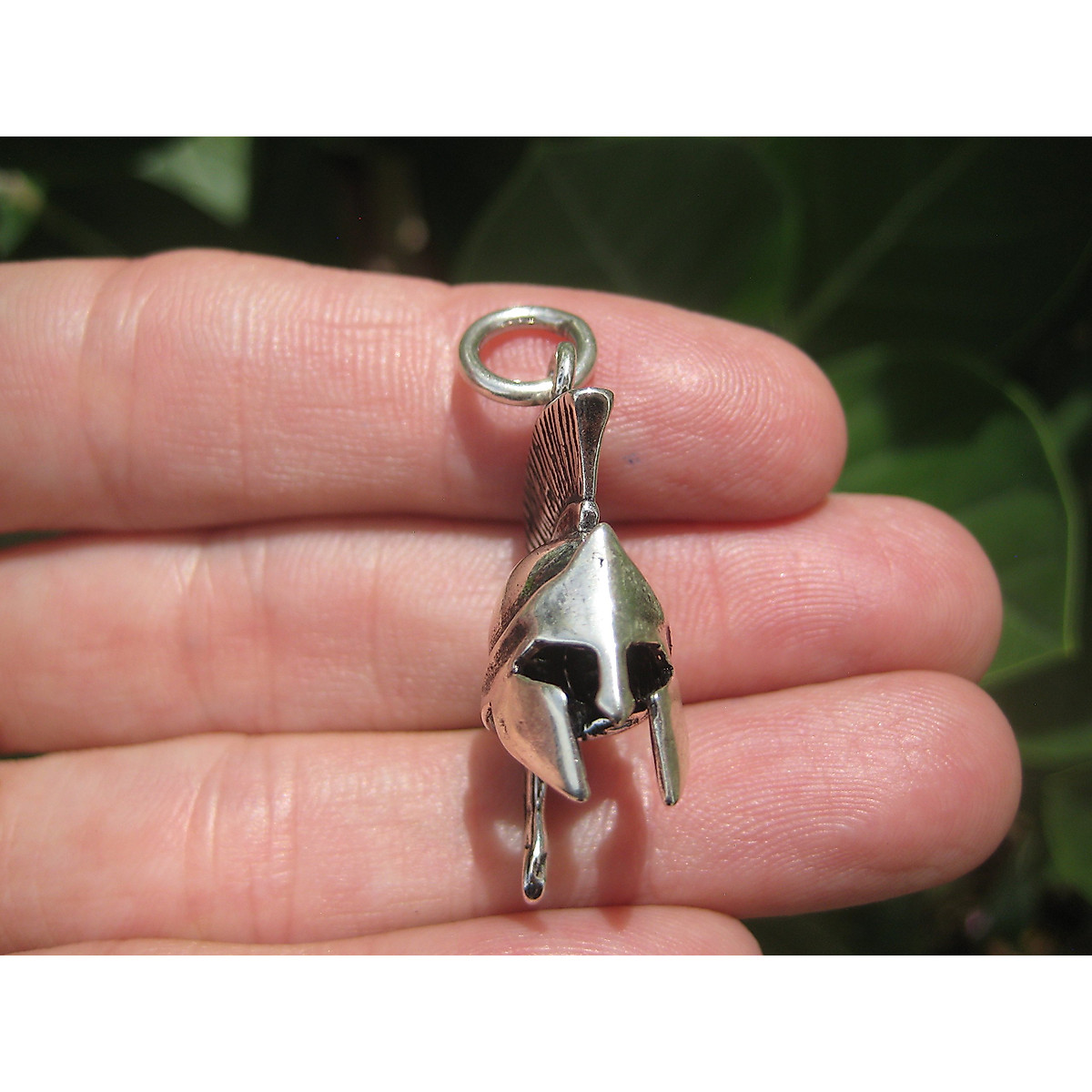 Himalayan Treasures 925 Silver Ancient Roman Gladiator Greek Spartan Soldiers Helmet Pendant
