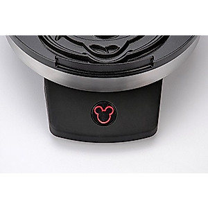 Disney DCM-12 Mickey Mouse Waffle Maker, Red 6 Inch