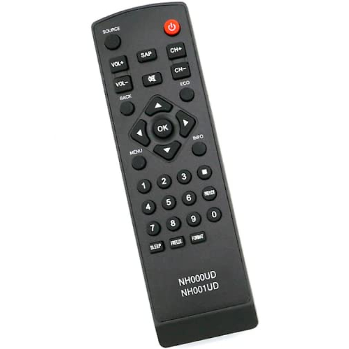 NH000UD NH001UD Replace Remote Control for Emerson TV Remote and for Sylvania TV Remote LC220SL1 LC190SL1 LC320SL1 LC320SLX LC195SLX LC190EM1 LC190EM2 LC195EMX LC220EM1 LC220EM2 LC260EM1 LC260EM2