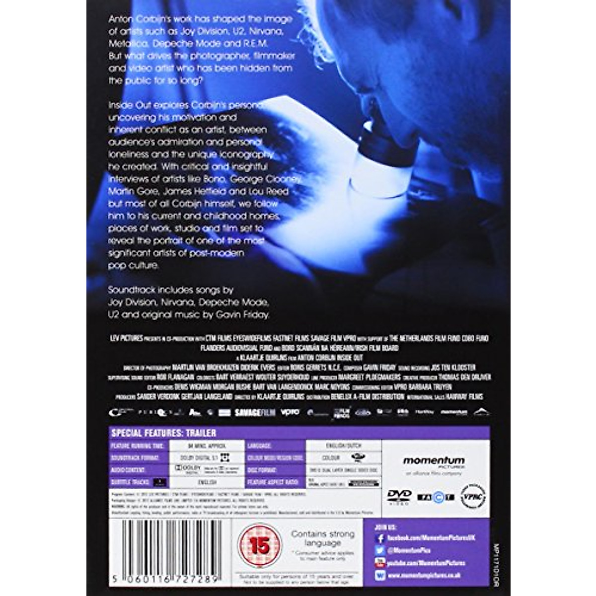 Anton Corbijn: Inside Out [DVD]