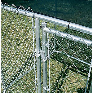 MidWest Homes For Pets Chain Link Portable Kennel with a Sunscreen, 6 by 4 by 4-Feet