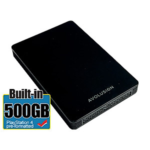 Avolusion HD250U3-Z1-PRO 500GB USB 3.0 Portable External Gaming Hard Drive (for PS4, Pre-Formatted) - 2 Year Warranty