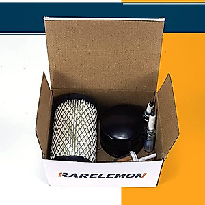 RARELEMON 796031 Air Filter Tune Up Kit, Compatible with Briggs and Stratton 591334 492932 696854; John Deere D100 D110 D125 D130; Husqvarna YTH22V46 YTH24V48 YTA22V46; Lawn Mower Oil Filter