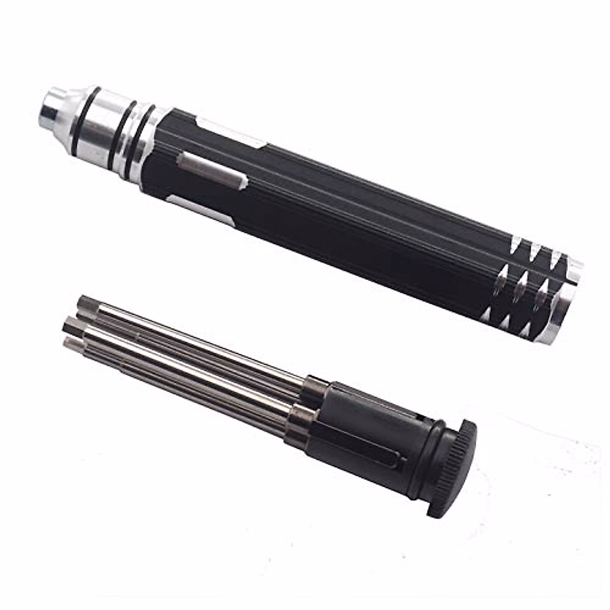 ShareGoo 8 in 1 Hex Screwdriver Set Kit Hex Nut Key Socket Repair Tool for RC Helicopter Airplane Drone Car,H1.5 2.0 2.5 3.0mm Hex,4.0 5.5mm Spanner Box,0#+,1#- Slot Screw Driver