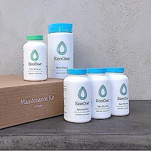 EcoOne | Hot Tub Chemical Maintenance & Supply Kit | Spa Shock, Conditioner & Purification Kit | Contains Oneshock Chlorine Tablets, SPA Monthly Conditioner & Filter Cleanser | 3 Month Supply