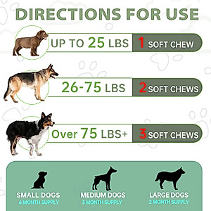 Hemp Calming Chews for Dogs with Anxiety and Stress - Dog Anxiety Relief, Separation, Storms, Barking - Melatonin, Hemp Oil, Valerian Root, L-Tryptophan, Chamomile -180 Dog Calming Treats - Duck