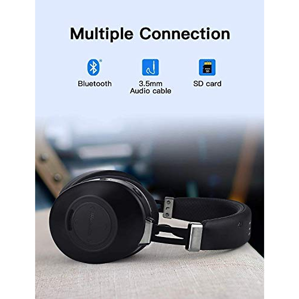 Bluedio H2 Bluetooth Headphones On Ear & Bluedio HS Wearable Speaker