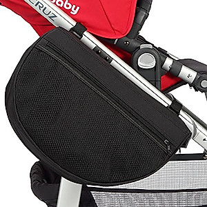 ROMIRUS Insulated Stroller Organizer, Side Sling Stroller Saddle Bag, Black