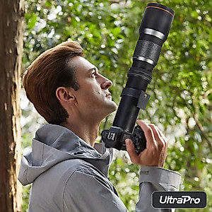 Hi-Resolution 500mm/1000mm Manual Preset Telephoto Reflex Lens for Canon EOS Rebel T3i, T4i, T5, T5i, T6, T7, T6i, T6s, T7i, SL1, SL2, EOS 60D, 70D, 77D, 80D, 5D III, 5D IV, EOS 7D, 7D II, 90D Cameras