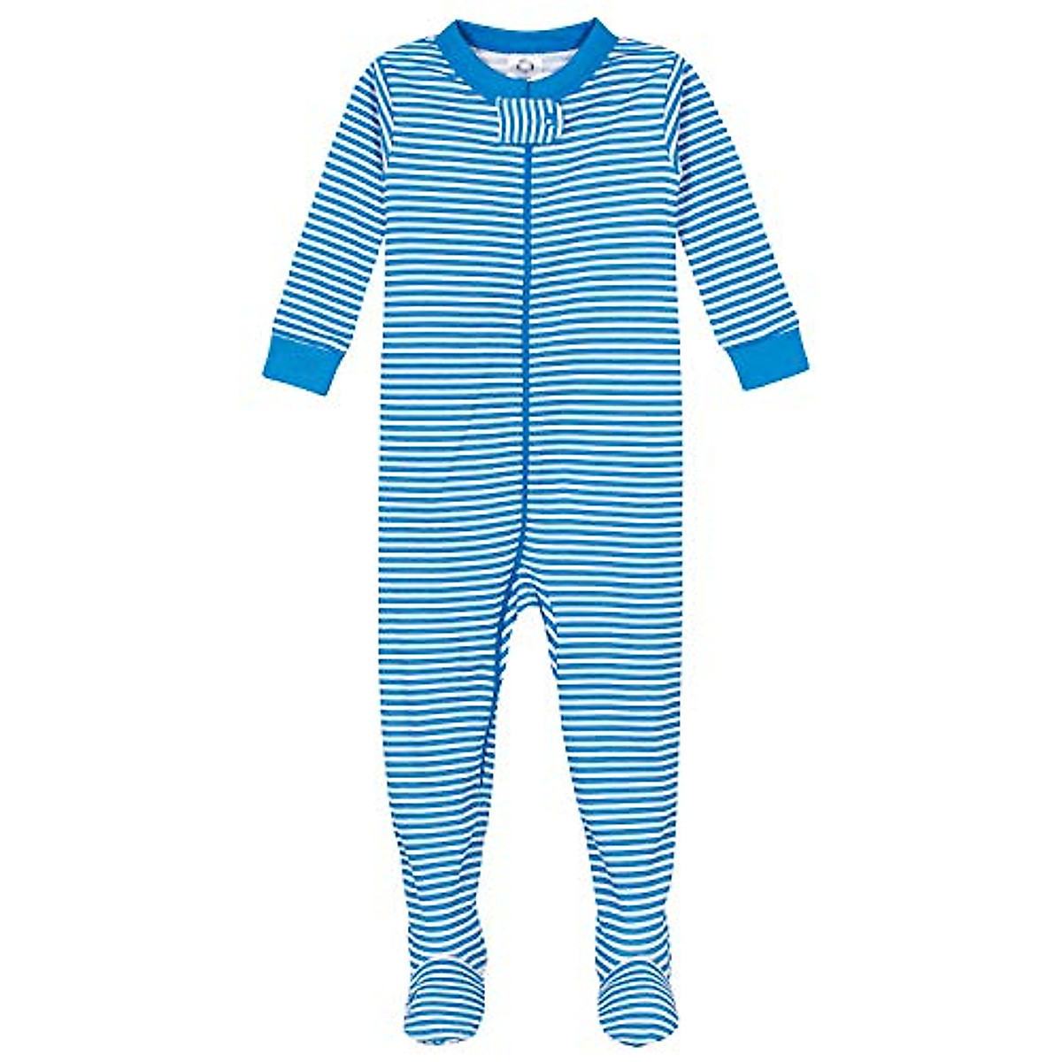Gerber Baby Boys' 2-Pack Footed Pajamas, Space Blue, 12 Months