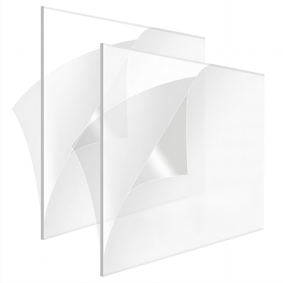 YFYCUSA 2-Pack 11"x14" Clear Acrylic Sheets 1/8" Thick(3mm), Plexiglass Sheets for Laser Cutting, for Process Projects, Replacement Frame Glass, DIY Display, Easy to Cut
