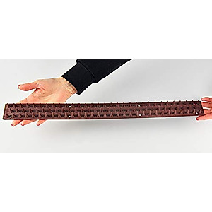 Home-X 6 Pcs Plastic Anti Cat or Bird, Keep Off Pigeon, Squirrel, Woodpecker & More Outdoor Spikes, Woodpecker, Cats, and Raccoons, Anti-Climb, Brown, Each 19 ½ " L x 1 7/8 ” W