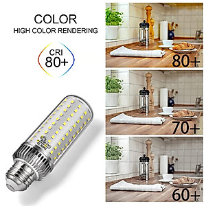 Aolang E26 LED Bulb,20W LED Corn Light Bulb 180W Equivalent 6000K Daylight White 2000LM Non-dimmable Flicker Free Ceiling Fan LED Corn Bulb for Indoor Outdoor Home Garage, 3-Pack (Daylight White)