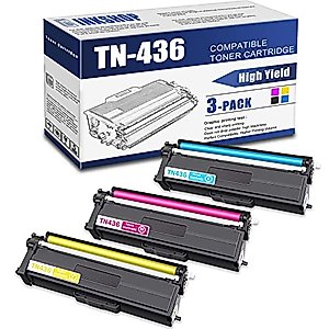 TN436 Compatible TN-436C TN-436Y TN-436M Super High Yield Toner Cartridge Replacement for Brother TN-436 HL-L8260CDW HL-L8360CDW DCP-L8410CDW MFC-L8610CDW Toner.(1C+1Y+1M)