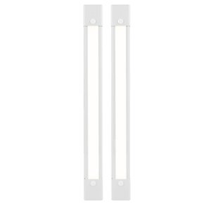 UltraPro 12in. Touch On/Off Plug-in LED Fixture, 2 Pack, Warm White, Bar, Under Cabinet, Kitchen, Closet Light, 44405