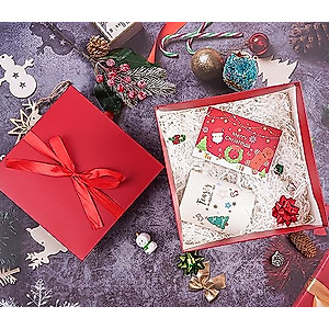 Elephant-package Medium Gift Box with Lids, Ribbon and Paper Filler, for Birthdays, Christmas, Valentine's Day， Present Packing - Collapsible, 8.7", 1 Pack, Red