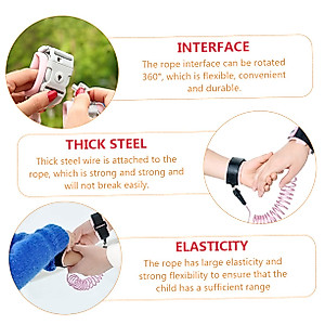 TOYANDONA 3 Pcs Anti-Lost Rope for Children Toddler Sling Carrier Baby Leash Child Harness Child Leash Child Safety Harness Kids Anti Lost Belt Wrist Link Anti- Wristband Cotton