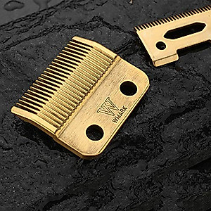 Professional Cutting Guides Kit Universal Hair Clipper Blade Attachment Replacement For Wahl Senior cordless&5-star Sentor, Super Taper, Super Taper Ii, Pro Basic, Magic Basic(Glod)