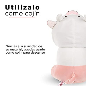 MINISO 12'' Sitting Piglet Stuffed Animals Kawaii Plush, Pig Cute Soft Plushies Body Pillow, Piglet Plush Throw Pillow Doll Plush Toys Gift for Valentine's Day Christmas(Cow Hoodie)