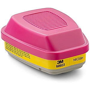 3M Organic Vapor/Acid Gas Cartridge/Filter 60923, P100 Respiratory Protection, 10 Filters