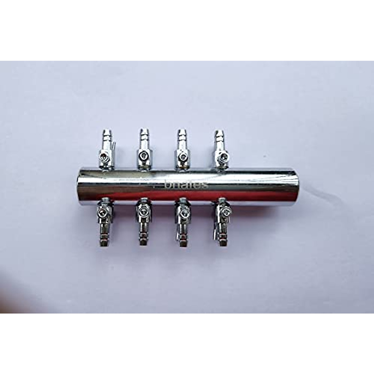 bnafes 8-Way Aquarium Air Flow Control Lever Valve Chromium Copper Distributor Fish Tank Splitter
