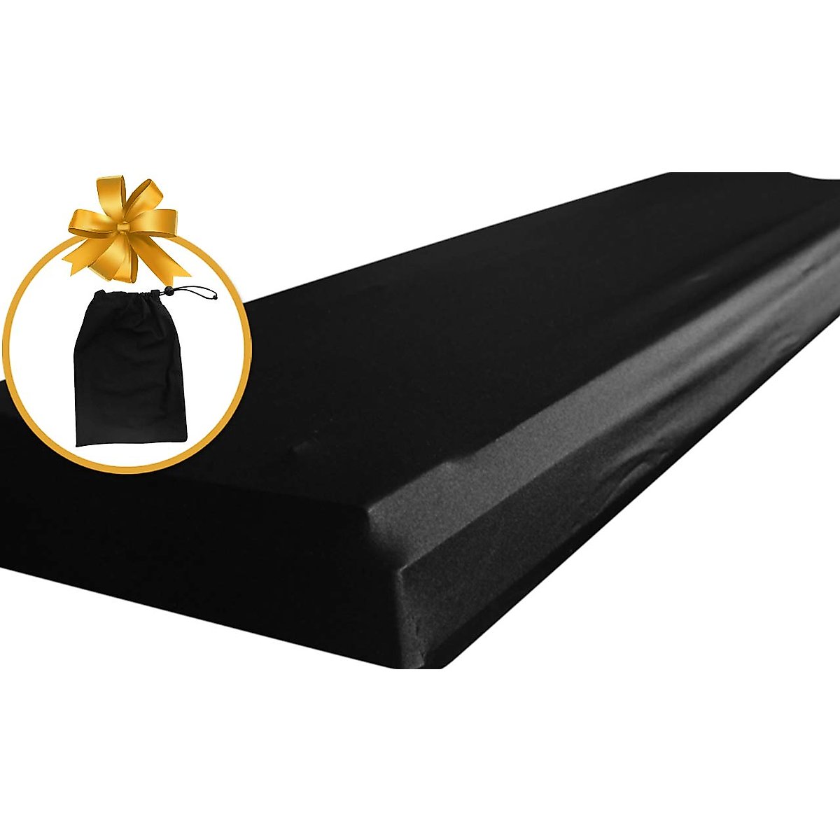 Piano Keyboard Dust Cover for 88 Keys - Piano Chord EBook Included - Made of Nylon/Spandex - Comes Complete with Built-In Bag, Elastic Cord and - Locking Clasp - Keep It Free From Dust and Dirt!
