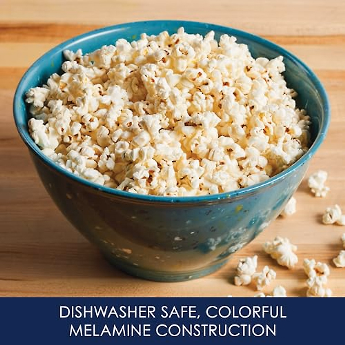 Rachael Ray Accessories Kitchen Pantryware Multi Purpose/Salad Serveware/Melamine Garbage Bowl, 4 Liters, Agave Blue