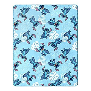 Northwest Lilo & Stitch Classic Palms Character Hugger Pillow & Silk Touch Throw Blanket Set, 40" x 50"