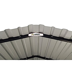 ARROW 12' x 20' x 7' 29-Gauge Carport with Galvanized Steel Roof Panels