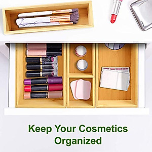 ROYAL CRAFT WOOD Silverware Drawer Organizer and Storage Box Set of 5