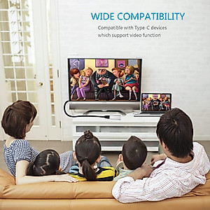 USB C to HDMI Adapter, Type C to HDMI Converter (Thunderbolt 3 Compatible) 4K@30Hz for MacBook Pro, Google Chromebook Pixel,Dell XPS Samsung Galaxy S8/9/10Note 8/9, iMac and More