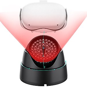 Ir Light for Quest 2, WATAHEL IR Illuminator Infrared Light for Oculus Quest 2 Accessories with Power Adapter, Enhance Hand Tracking Sensitivity in Dark, Infrared VR Light Immersive No-Light Disturban