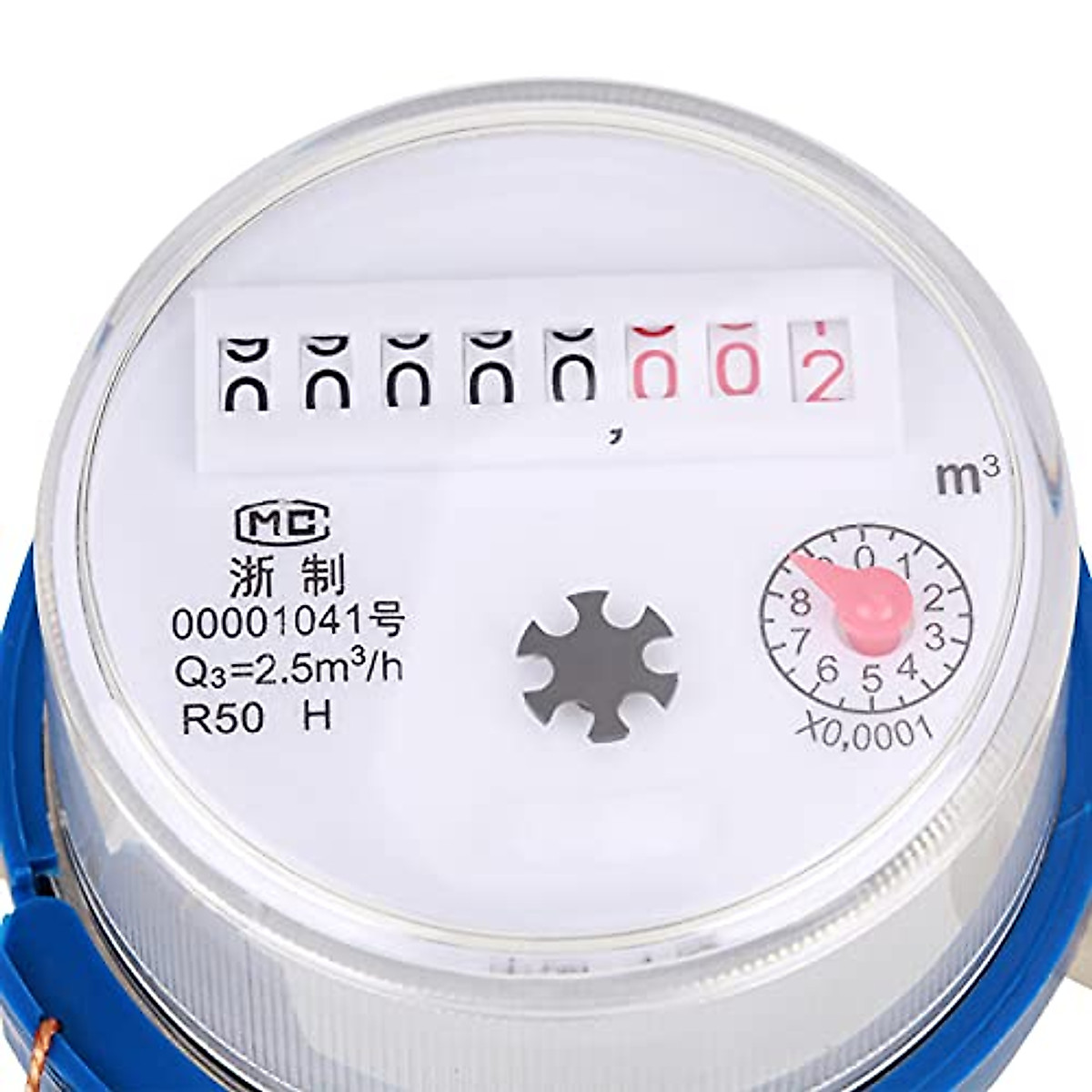15mm 1/2" Garden Home Plastic Cold Water Meter Single Water Flow Dry Table Measuring Tools