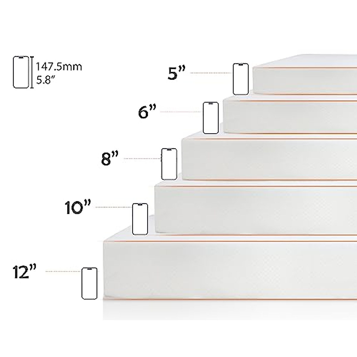 BIQWBIC 10 Inch Queen Mattresses Gel Memory Foam Mattress, Medium Firm Queen Mattress Pad in a Box for Cool Sleep, Queen Size Mattresses with Breathable Cover, CertiPUR-US Certified(10 in, Queen)