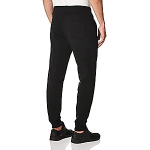 WT02 Men's Fleece Sweatpants & Joggers (Regular & Extended Sizes), Black, X-Large