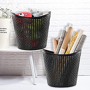 Readsky 40L Tall Flex Laundry Basket, Large Plastic Storage Basket with Handles, 6 Pack