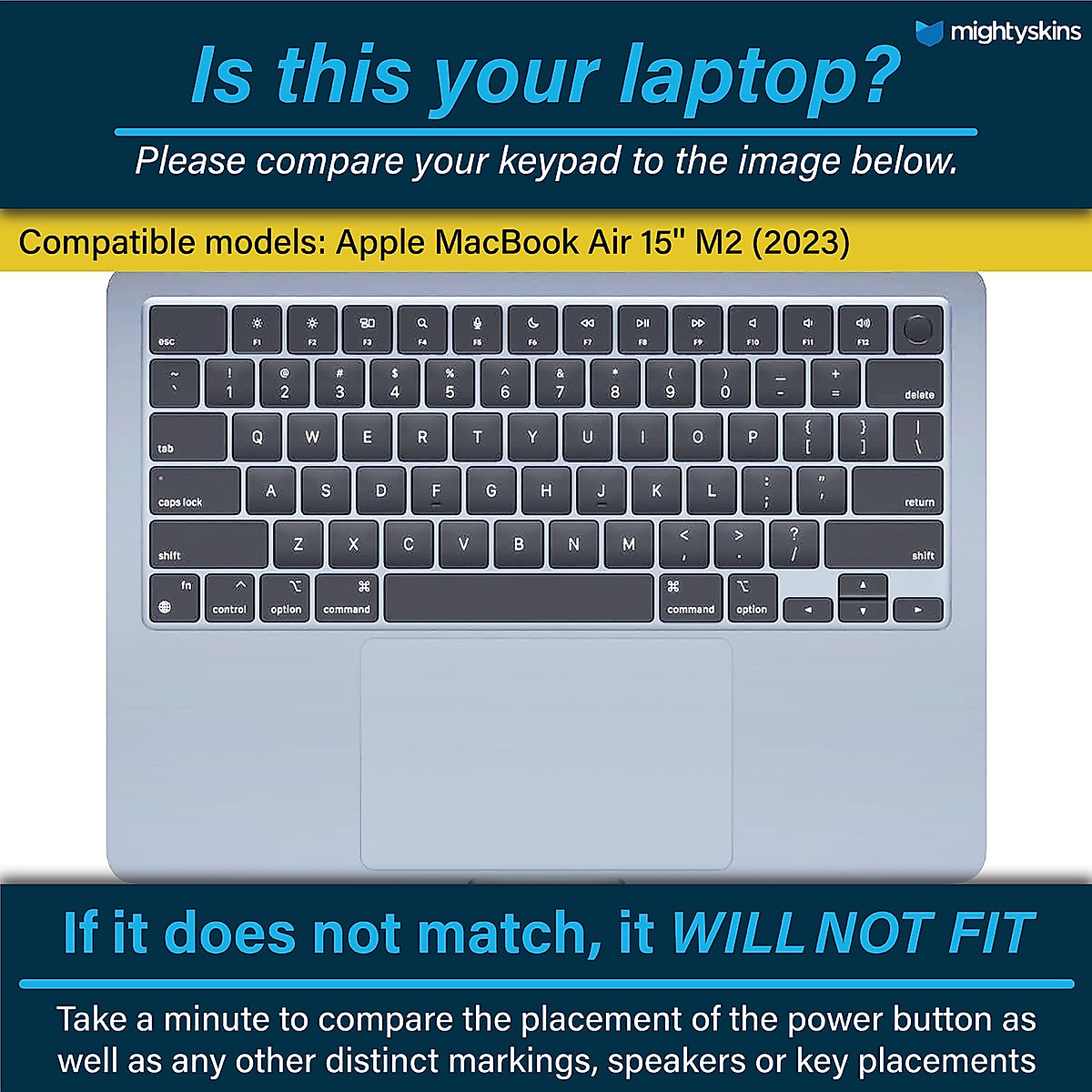 MightySkins Skin Compatible with Apple MacBook Air 15'' M2/M3 (2024) Full Wrap Kit - Mono Gorilla | Protective, Durable, and Unique Vinyl Decal wrap Cover | Easy to Apply | Made in The USA