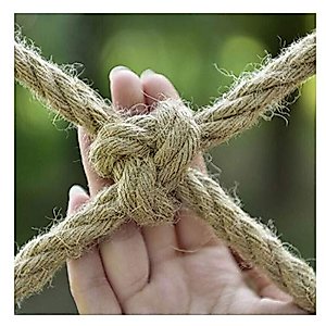MAGFYLY Banister Guard net Children's Stairs Anti-Fall Safety Net, Hemp Rope Net, Photo Wall Decoration Net, Restaurant Bar Partition Net Balcony Obstacle Crib Protection Scenic Fence Network 1x4m