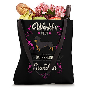 World's Best Dachshund Grandma Dog Breed Owner Tote Bag