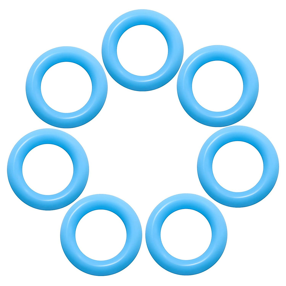 ThreeBulls 120Pcs Clear Rubber O-Ring Keyboard, O-Rings Keycaps, Switch Dampeners Keycap, for Cherry MX Key Switch Keyboards Dampers,Blue