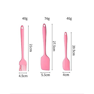 Rehomy- 5pcs Kitchen Cooking Utensils Set BPA Free Heat Resistant Kitchen Utensils Slotted Turner Spatulas Brush Whisk for Kitchen Cooking Baking