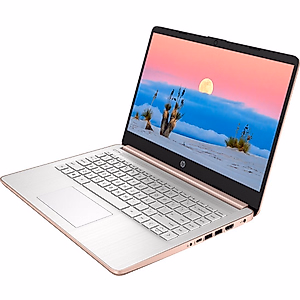 HP 14 Inch Laptop Computer, Ultra Thin and Light Laptop for College Students, Intel Celeron N4120, 16GB RAM, 320GB Storage (64GB eMMC+256GB MSD Card), Long Battery Life, 1-Year Office 365, Win11 S