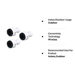 Unifi Protect 4K UVC-G4-PRO 4K Ultra HD IP Video Surveillance System Outdoor Network Bullet Camera (3-Pack)