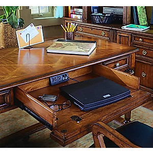 Hooker Furniture Brookhaven Leg Desk in Clear Cherry Finish