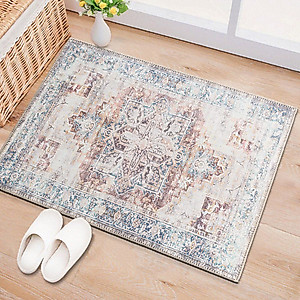 Rugshop Bohemian Distressed Stain Resistant Flat Weave Eco Friendly Premium Recycled Machine Washable Area Rug 2'1"x3' Rust